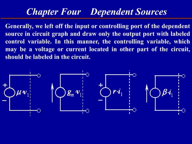 Chapter 04.ppt dependent sources for electrical | PPT | Physics | Science