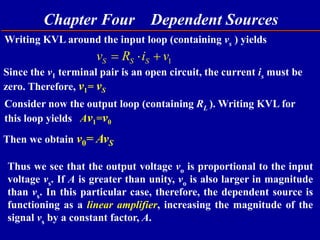 Chapter 04.ppt dependent sources for electrical | PPT
