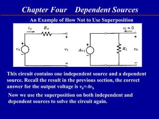 Chapter 04.ppt dependent sources for electrical | PPT