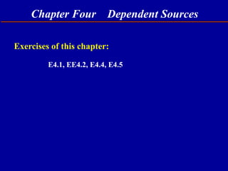 Chapter 04.ppt dependent sources for electrical | PPT