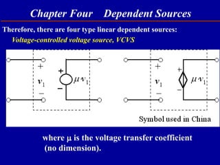 Chapter 04.ppt dependent sources for electrical | PPT