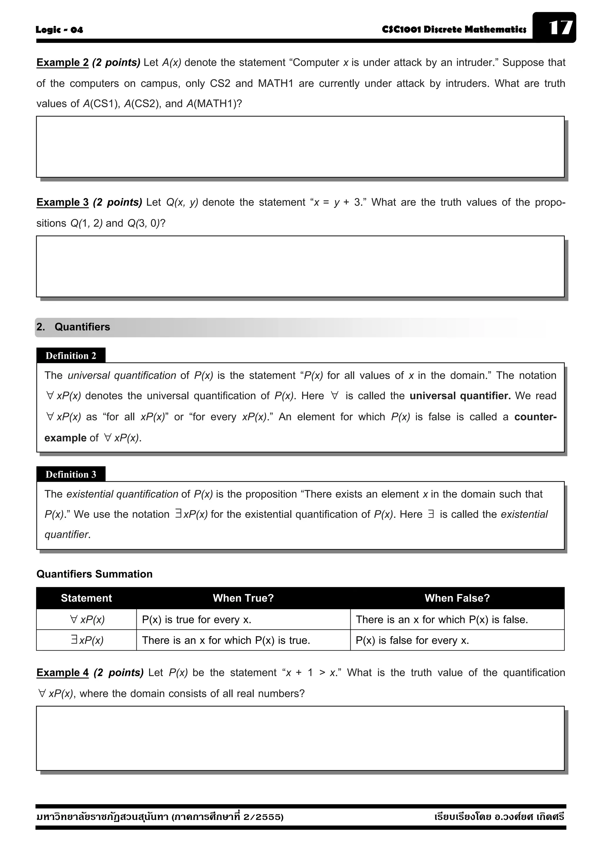 Discrete-Chapter 04 Logic Part II | PDF