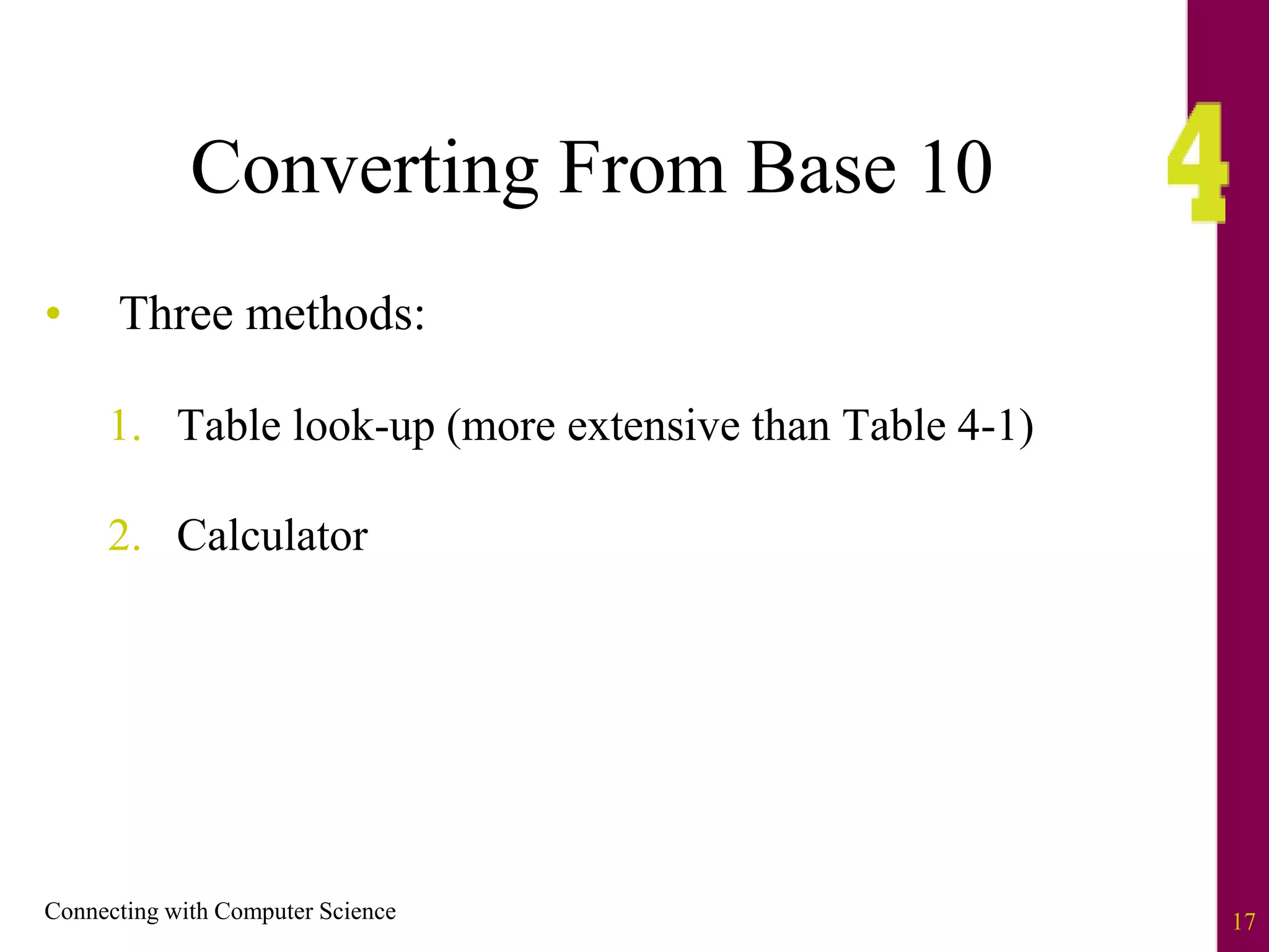 Numbering system data representation | PDF