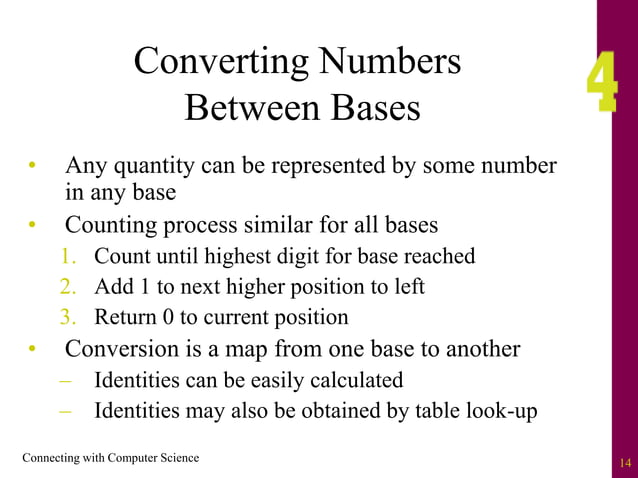 Numbering system data representation | PDF
