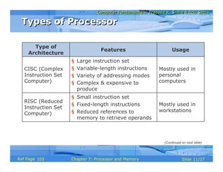 Chapter04 processor and memory | PDF