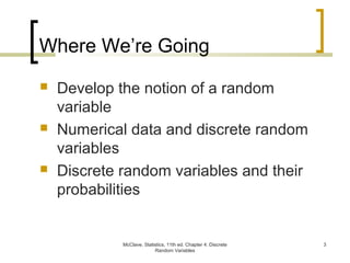Chapter 04 random variables and probability | PPT