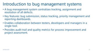 Comprehensive Guide to Software Errors and Bug Management Systems | PDF