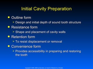 classification of cavity preparation | PPT