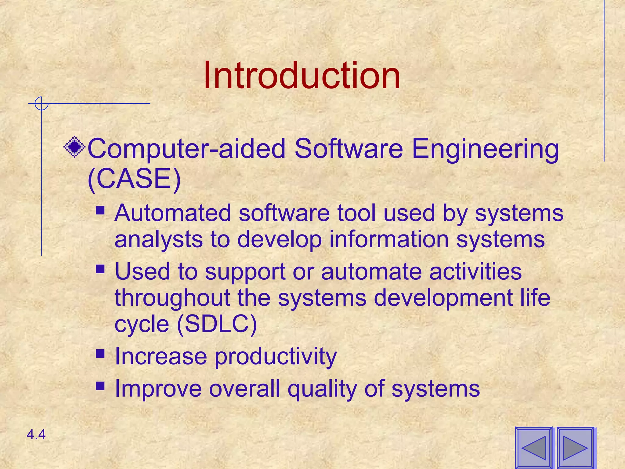 Chapter04 automated tools for systems development | PPT