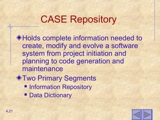 Chapter04 automated tools for systems development | PPT