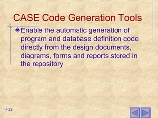 Chapter04 automated tools for systems development | PPT