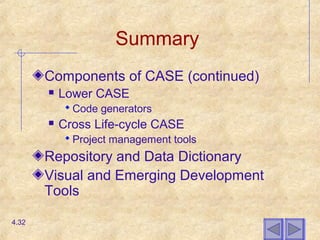 Chapter04 automated tools for systems development | PPT