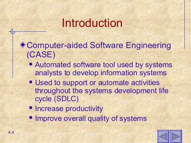 Chapter04 automated tools for systems development