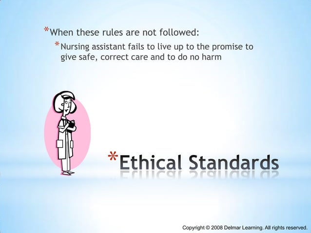 Chapter 04 ethical and legal issues affecting nursing assistant | PPTX ...