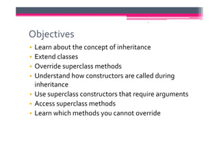 Chapter 04 inheritance | PDF