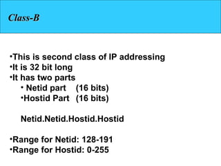 Chapter04 ip addressing networking | PPT
