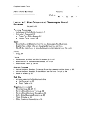 Chapter 04 lesson plans | DOC