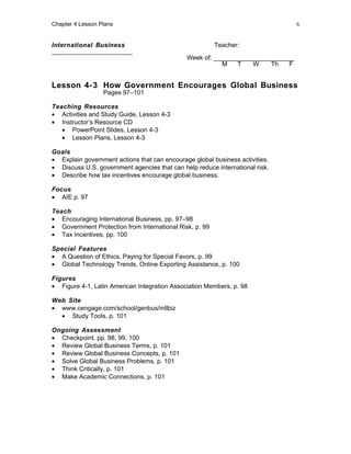 Chapter 04 lesson plans | DOC