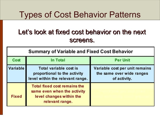 Chapter 5 Cost Behavior: Analysis and Use | PPT | Business Accounting & Finance | Business