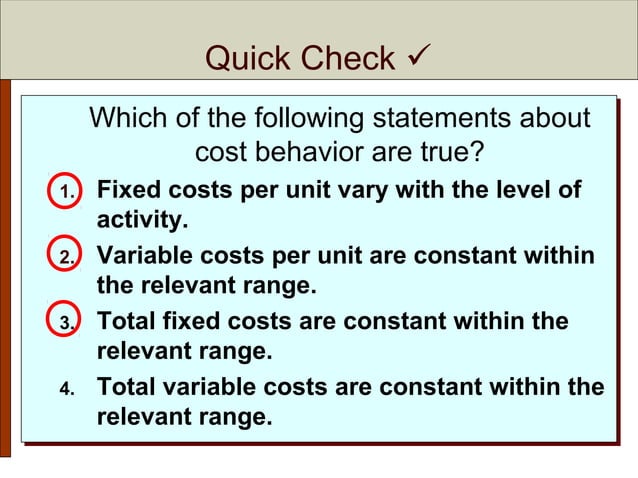 Chapter 5 Cost Behavior: Analysis and Use | PPT | Business Accounting & Finance | Business