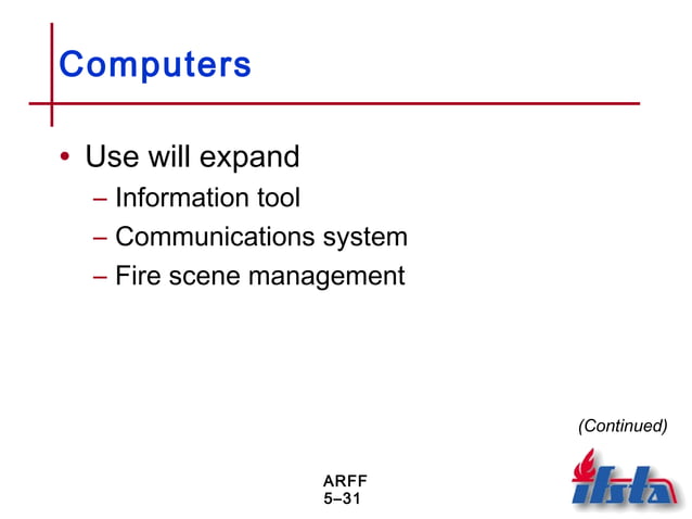 Chapter 05 Fire and Rescue Communications | PPT