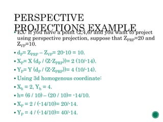 Computer Graphic - Projections | PPTX