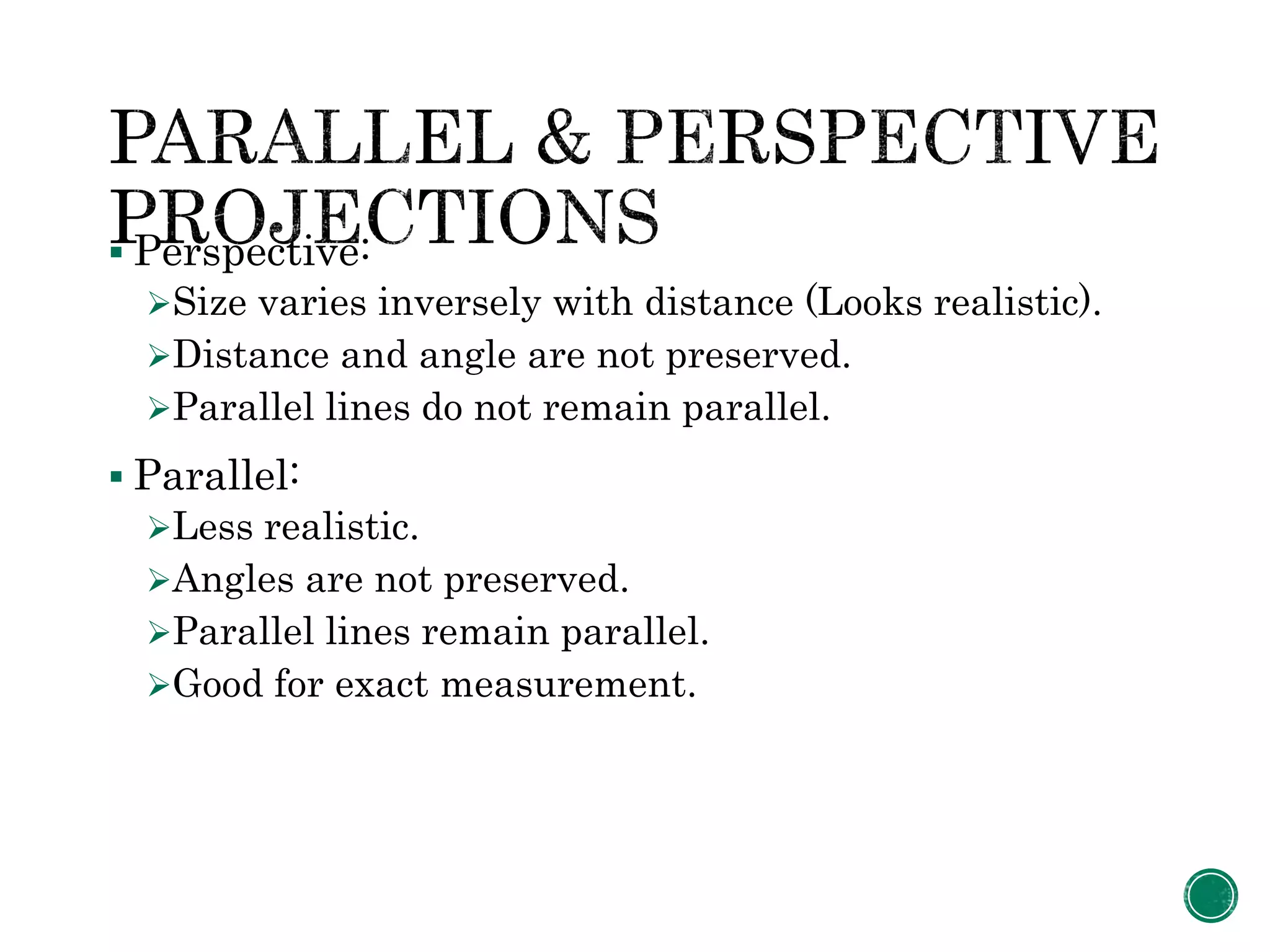 Computer Graphics - Projections | PPT