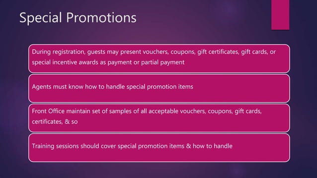 Chapter 05 Managing Front Office Operations HOT 333 | PPT