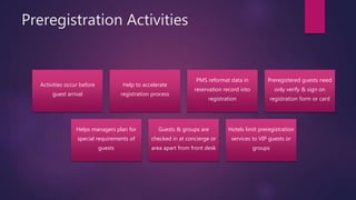 Chapter 05 Managing Front Office Operations HOT 333 | PPT