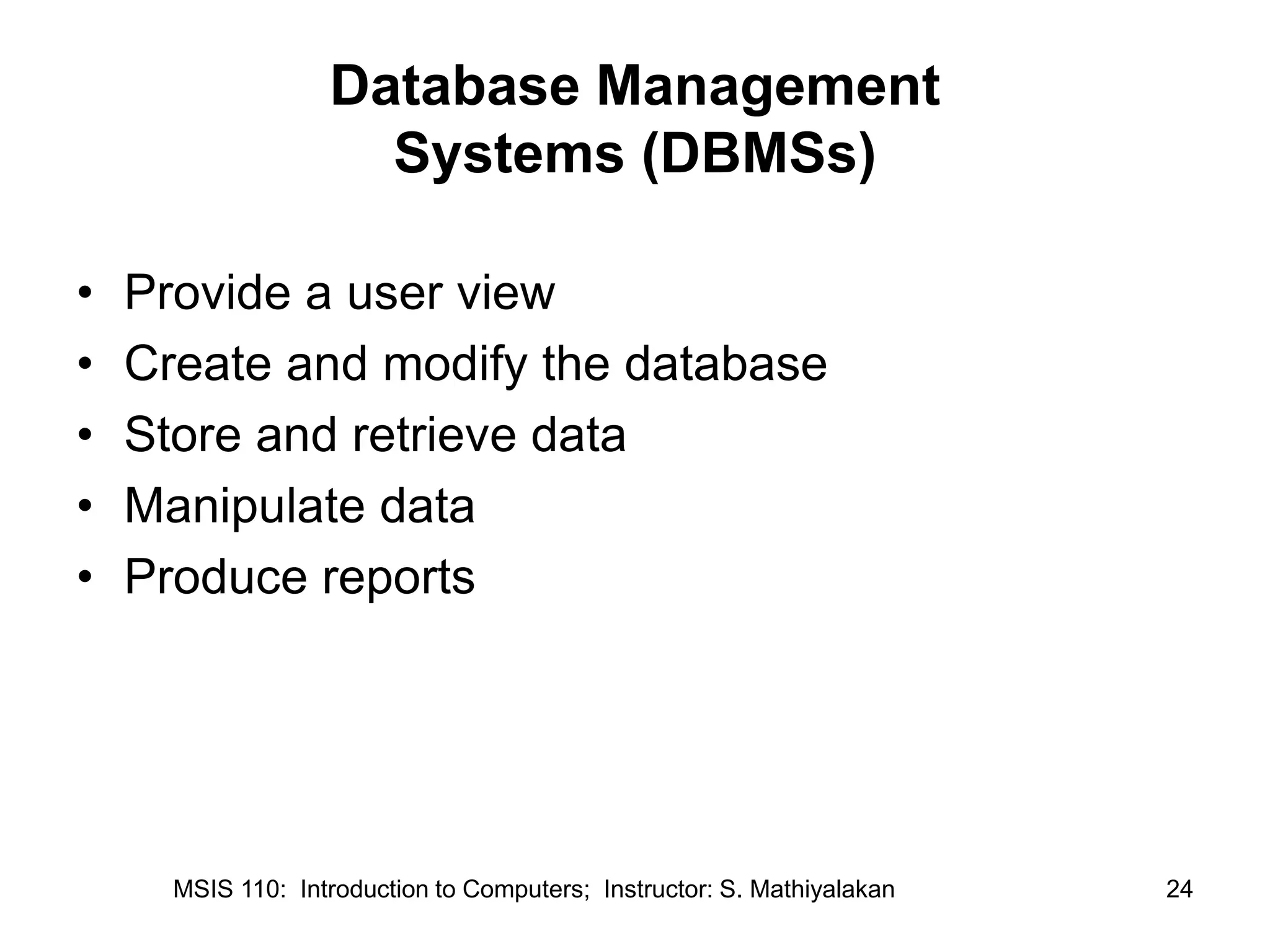 Chapter 5 - Organizing Data and Information | PPT