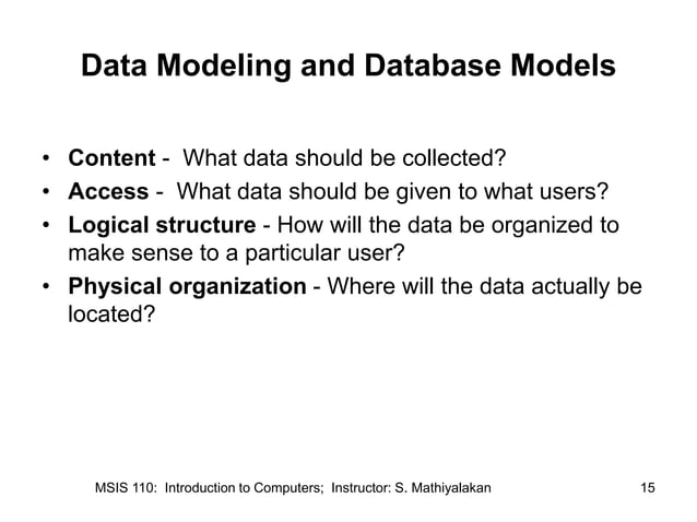 Chapter 5 - Organizing Data and Information | PPT | Databases | Computer Software and Applications