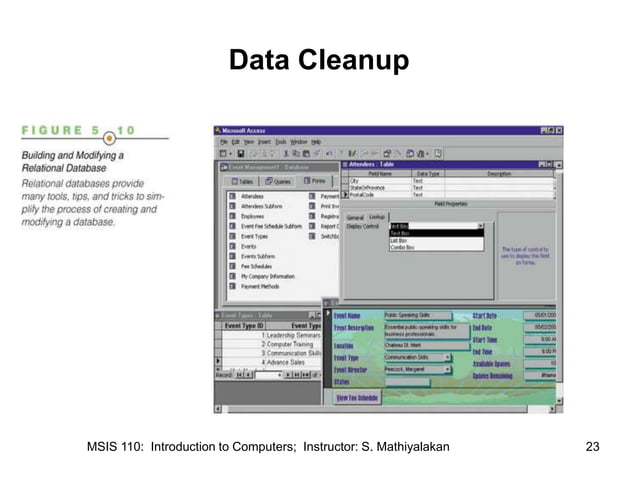 Chapter 5 - Organizing Data and Information | PPT | Databases | Computer Software and Applications