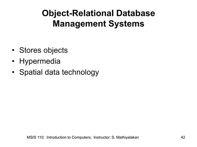 Chapter 5 - Organizing Data and Information | PPT | Databases | Computer Software and Applications