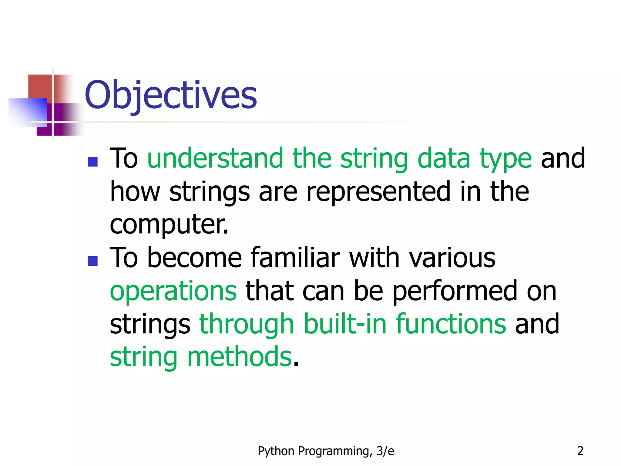 Sequences Strings Lists And Files Ppt 9206