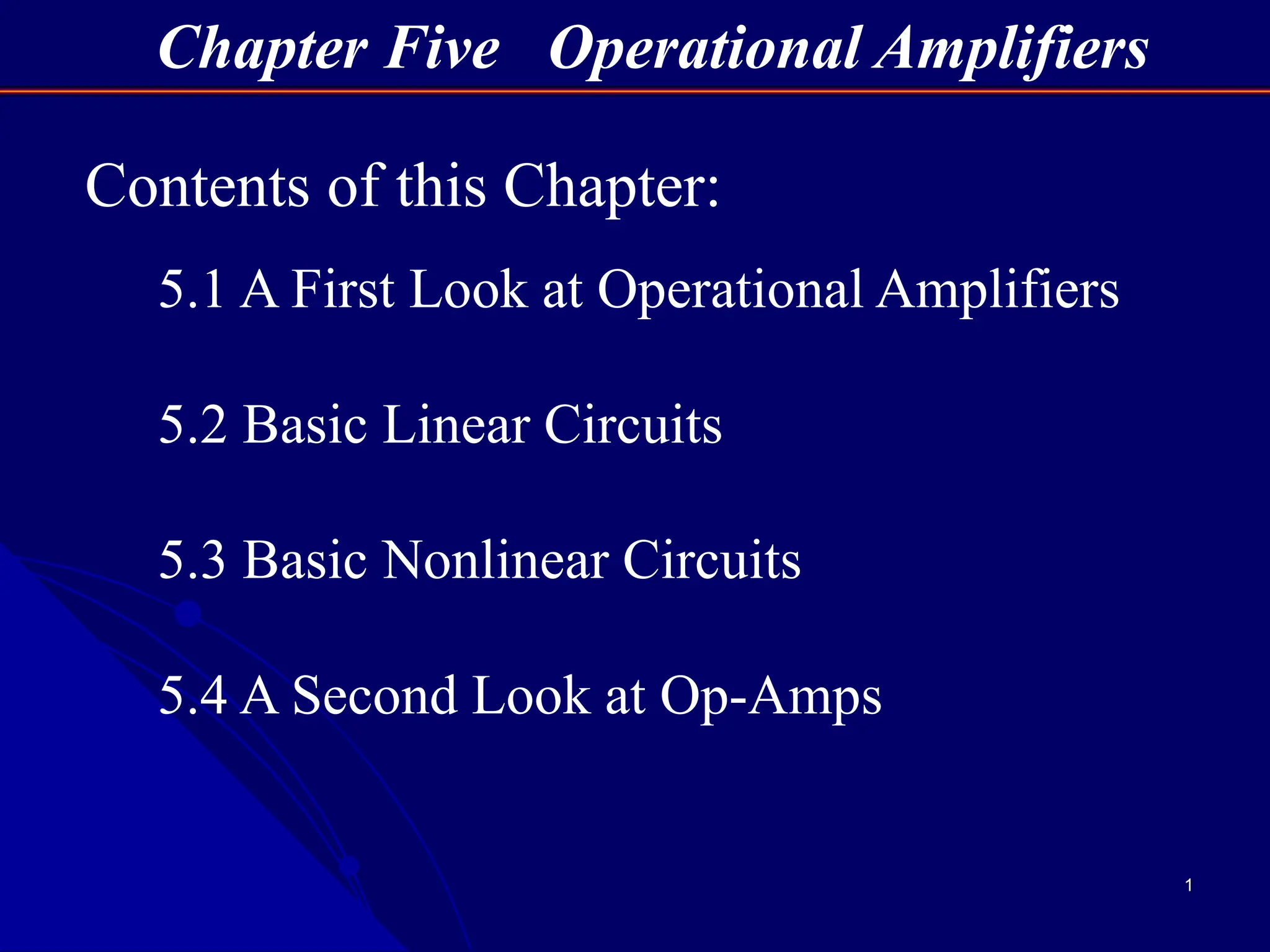 Chapter 05. ppt operational amplifier | PPT