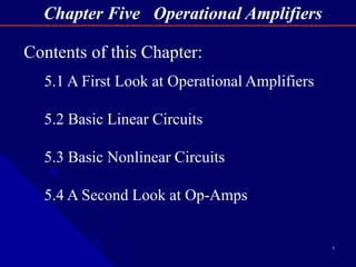 Chapter 05. ppt operational amplifier | PPT