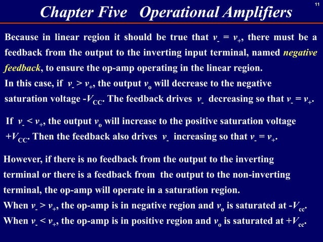 Chapter 05. ppt operational amplifier | PPT