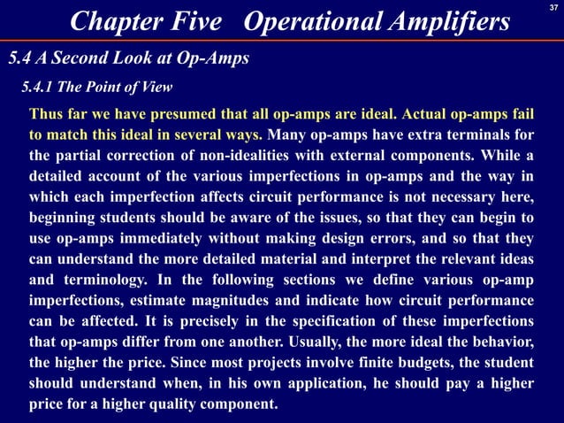 Chapter 05. ppt operational amplifier | PPT