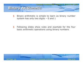 Chapter 05 computer arithmetic | PDF