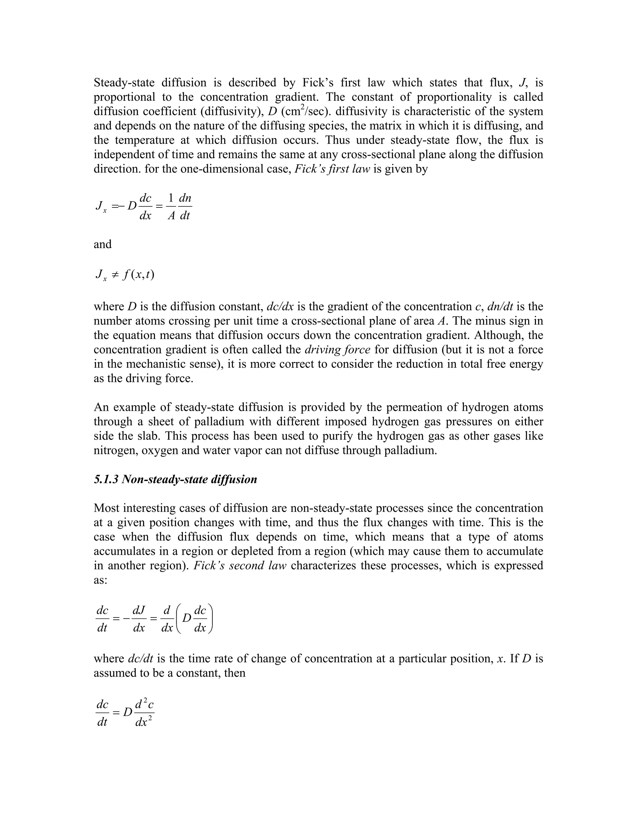 Chapter 05 diffusion | PDF