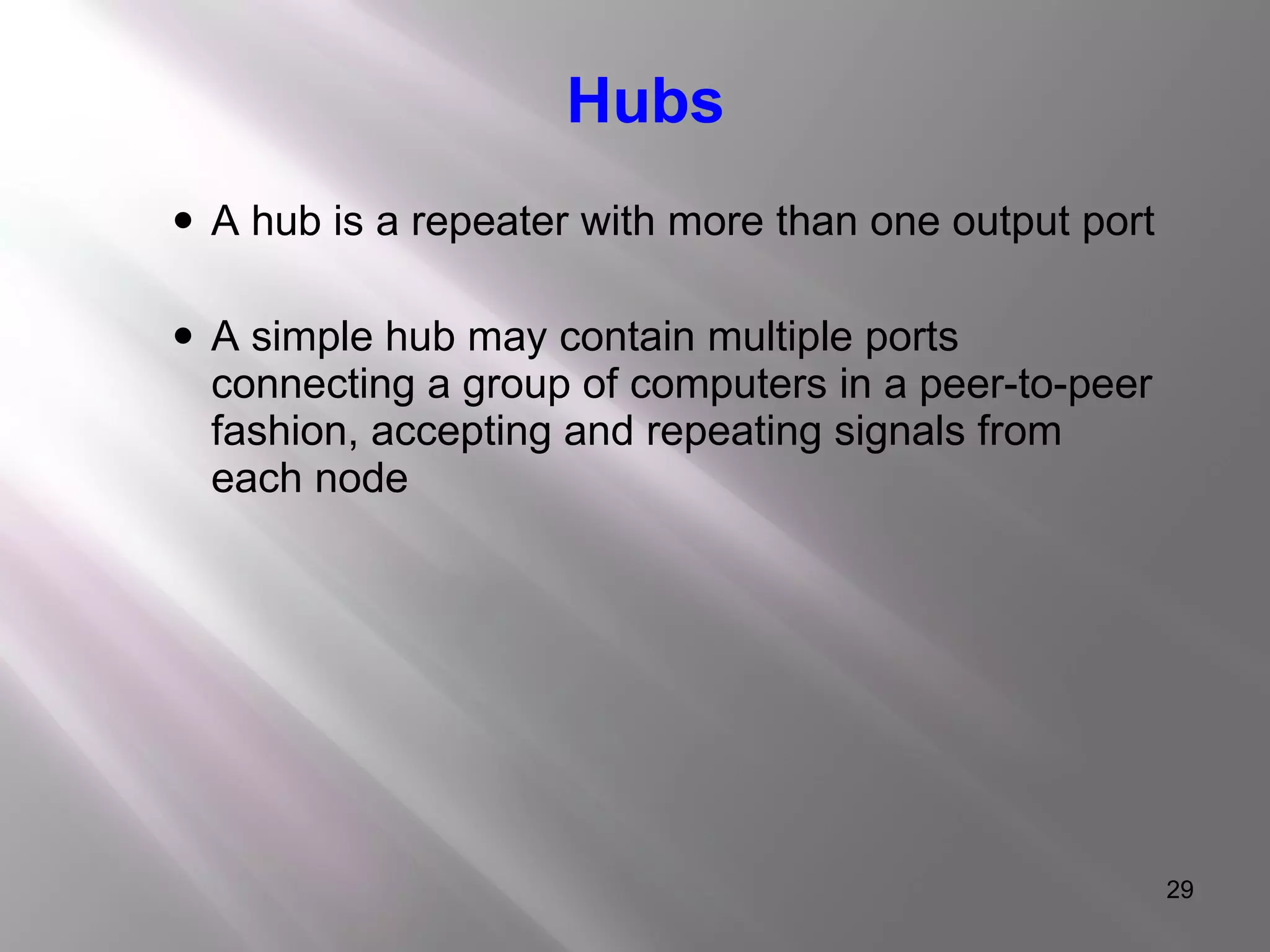 Chapter05 -- networking hardware | PPT