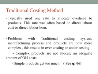 Chapter 05 Overhead Costs | PPTX
