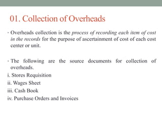 Chapter 05 Overhead Costs | PPTX