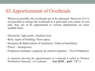 Chapter 05 Overhead Costs | PPTX
