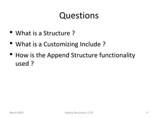 Chapter 05 adding structures1 | PPT