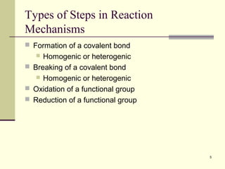Chapter 05 an overview of organic reactions. | PPT