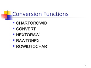 Chapter 05 (Built-in SQL Functions) functions | PPT