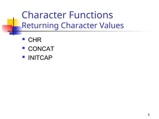 Chapter 05 (Built-in SQL Functions) functions | PPT