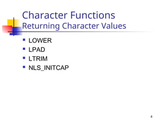Chapter 05 (Built-in SQL Functions) functions | PPT