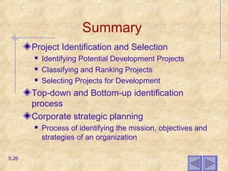 Chapter05 identifying and selecting systems development projects | PPT